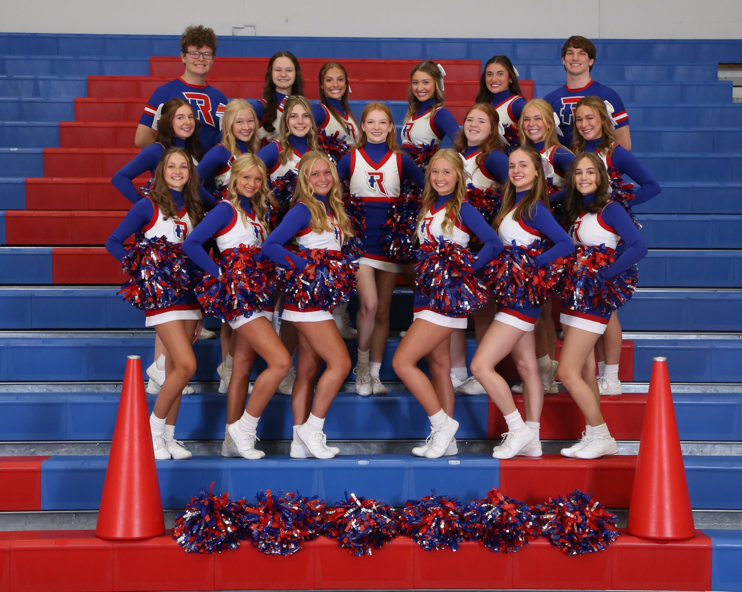 High School Cheerleader Trainieren Cheerleading Saint Joseph's